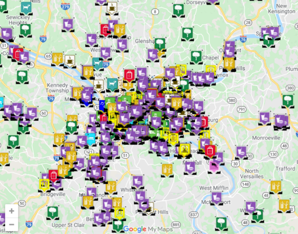 Pittsburgh Map of the Best Attractions, Restaurants, & More